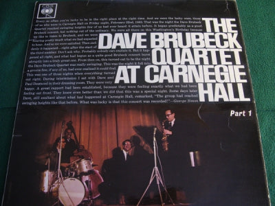 THE DAVE BRUBECK QUARTET - At Carnegie Hall - Part 1 – Vinyl Exchange