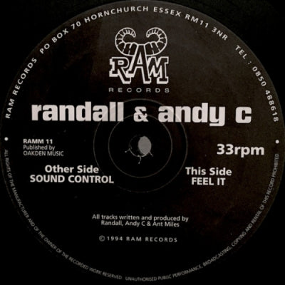 RANDALL & ANDY C - Sound Control / Feel It – Vinyl Exchange